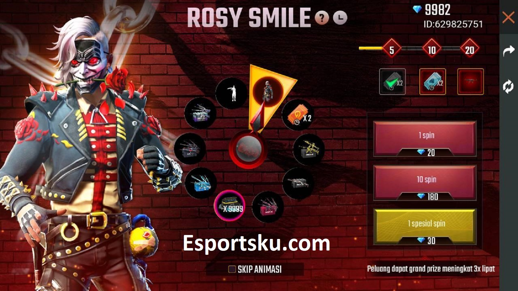 Cara Mendapatkan Bundle Rosy Smile Free Fire (FF)
