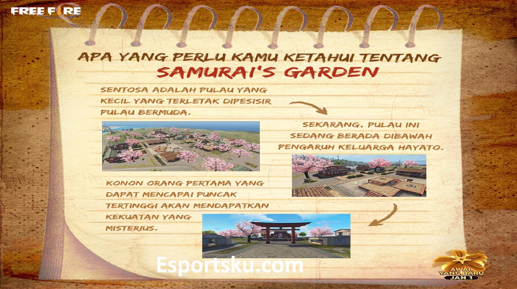 Awal Samurai Garden FF Bermuda Remastered Free Fire