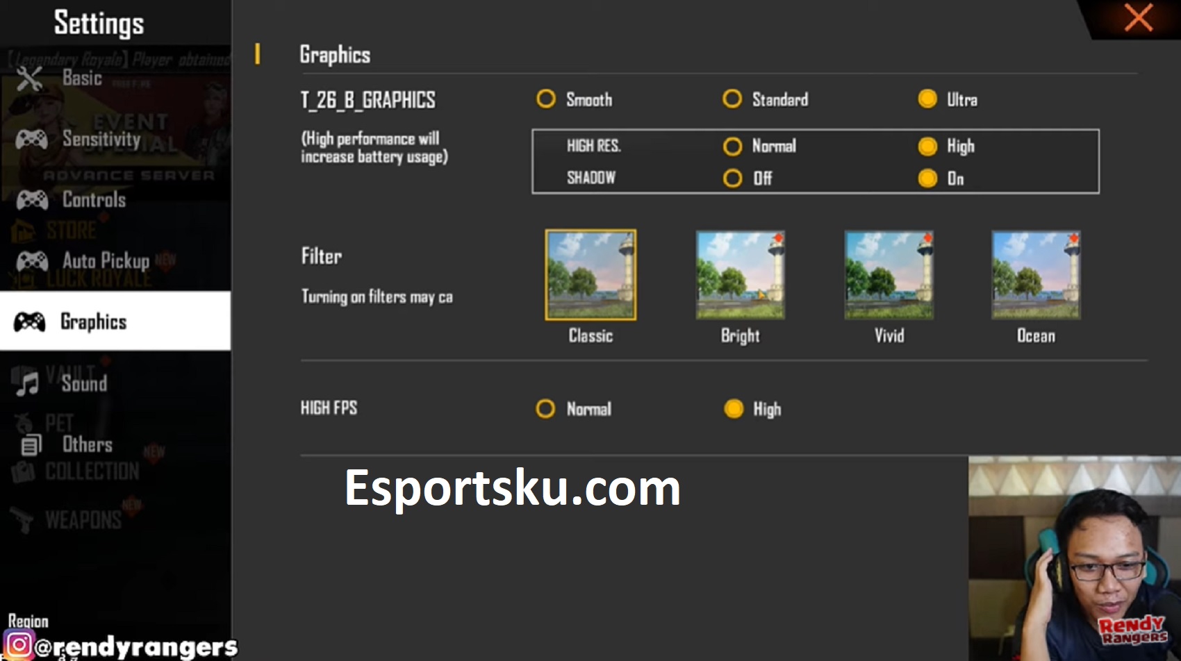Cara Setting Graphic Terbaru FF di Advance Server Januari 2021 Free ...
