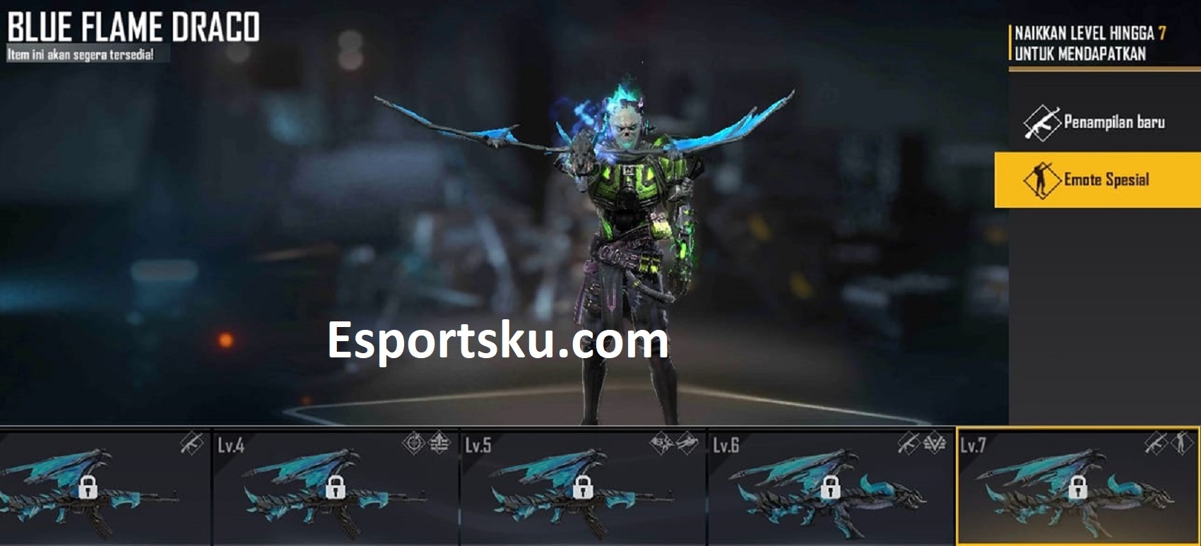 Skin AK47 Draco Blue Flame Hadir Di Free Fire Lagi ? – Esportsku