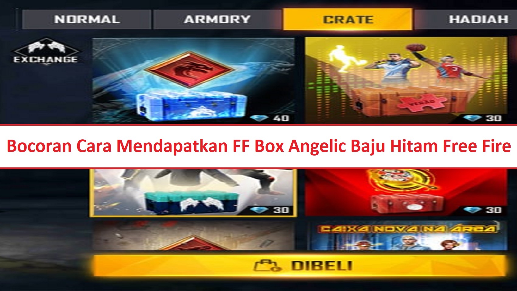 Cara Mendapatkan Box Angelic Baju Hitam Free Fire (FF) – Esportsku