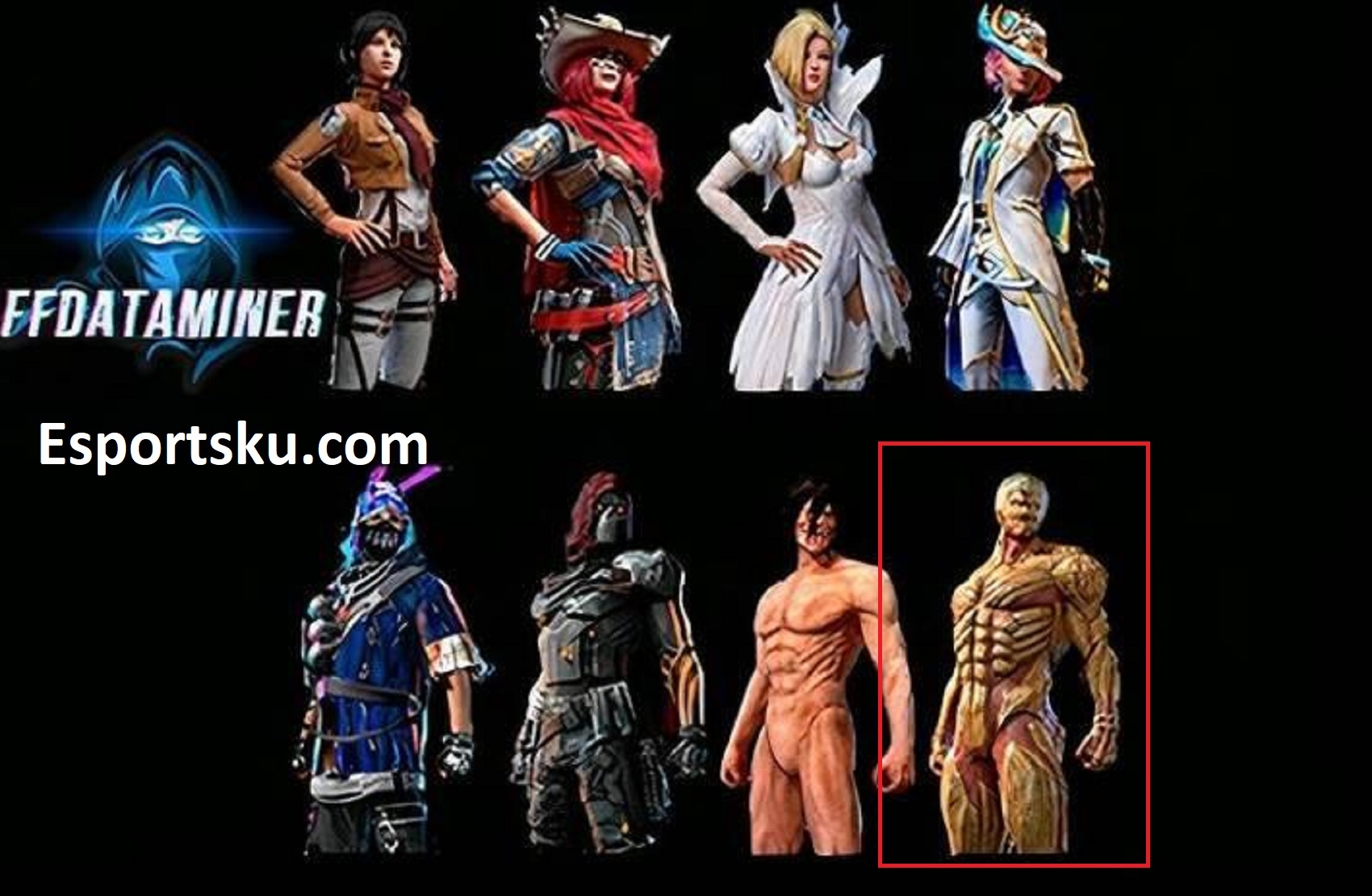 3 Bundle Terbaru FF Spesial Free Fire x Attack On Titan – Esportsku