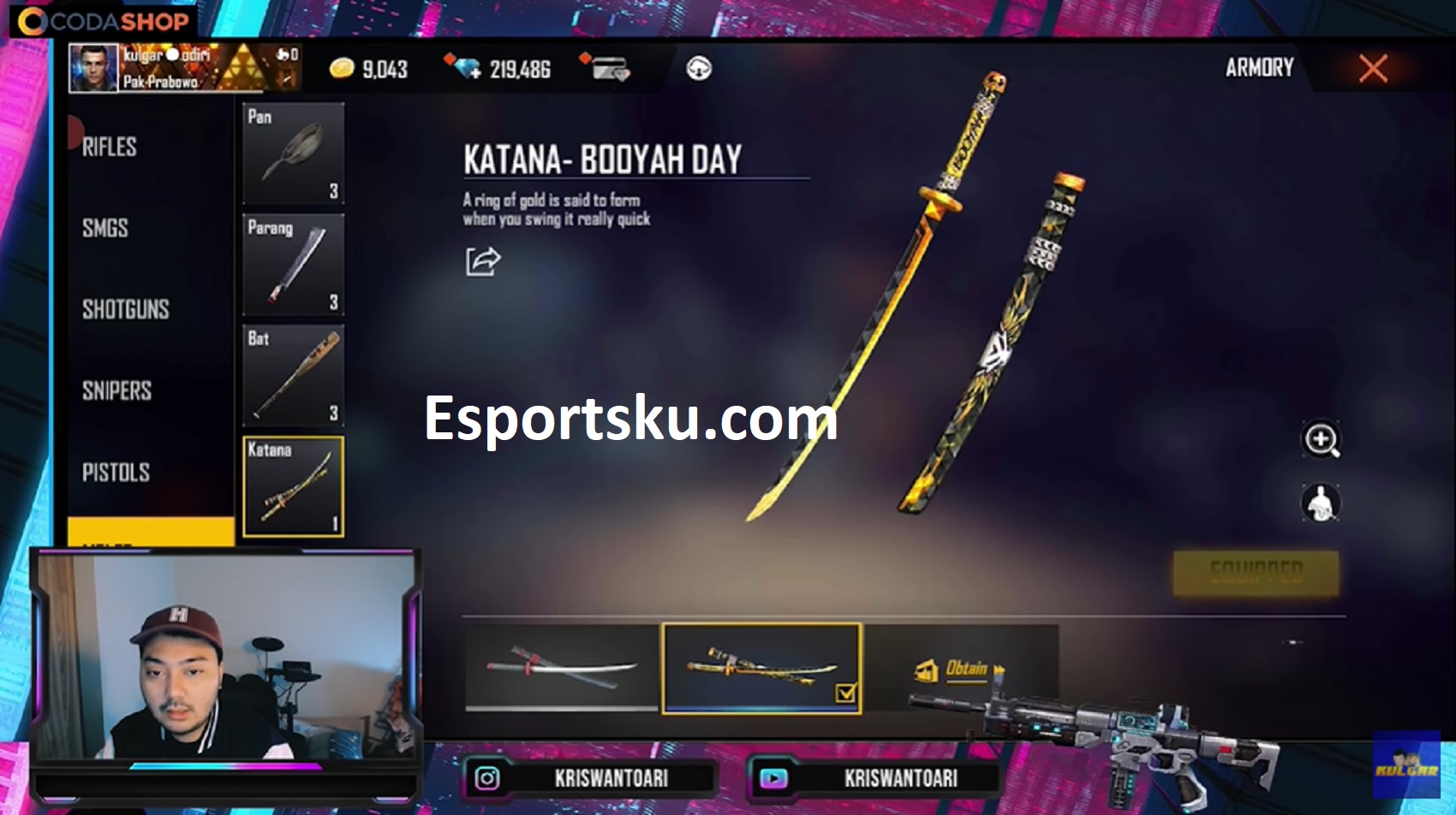26 Skin Katana Terbaik Free Fire (FF) Untuk Akun Old! – Esportsku