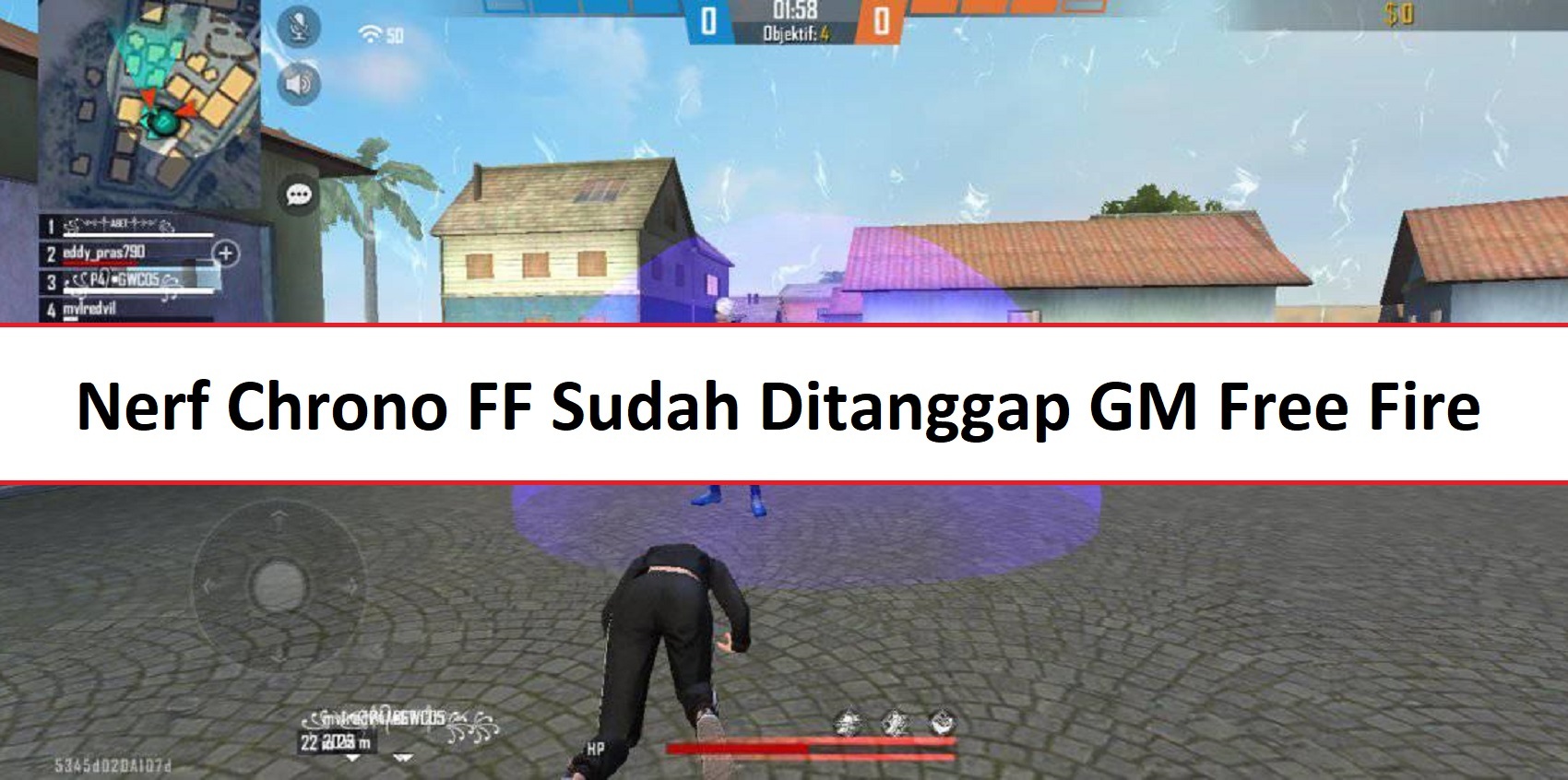 Nerf Chrono FF Sudah Ditanggap GM Free Fire – Esportsku