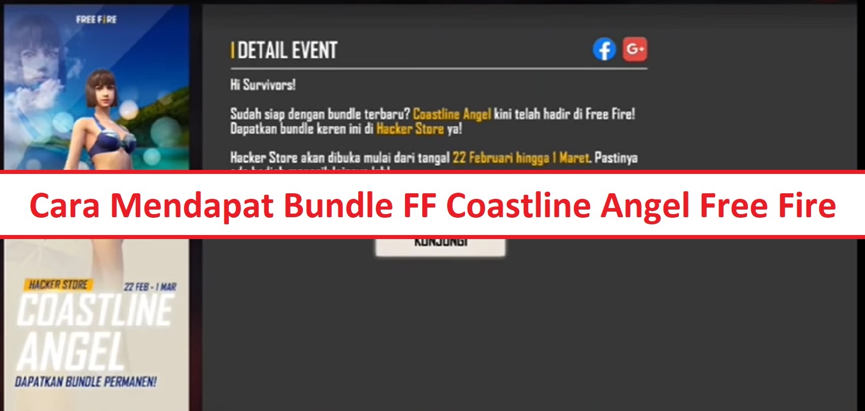 Cara Mendapatkan Bundle Coastline Angel Free Fire (FF) – Esportsku
