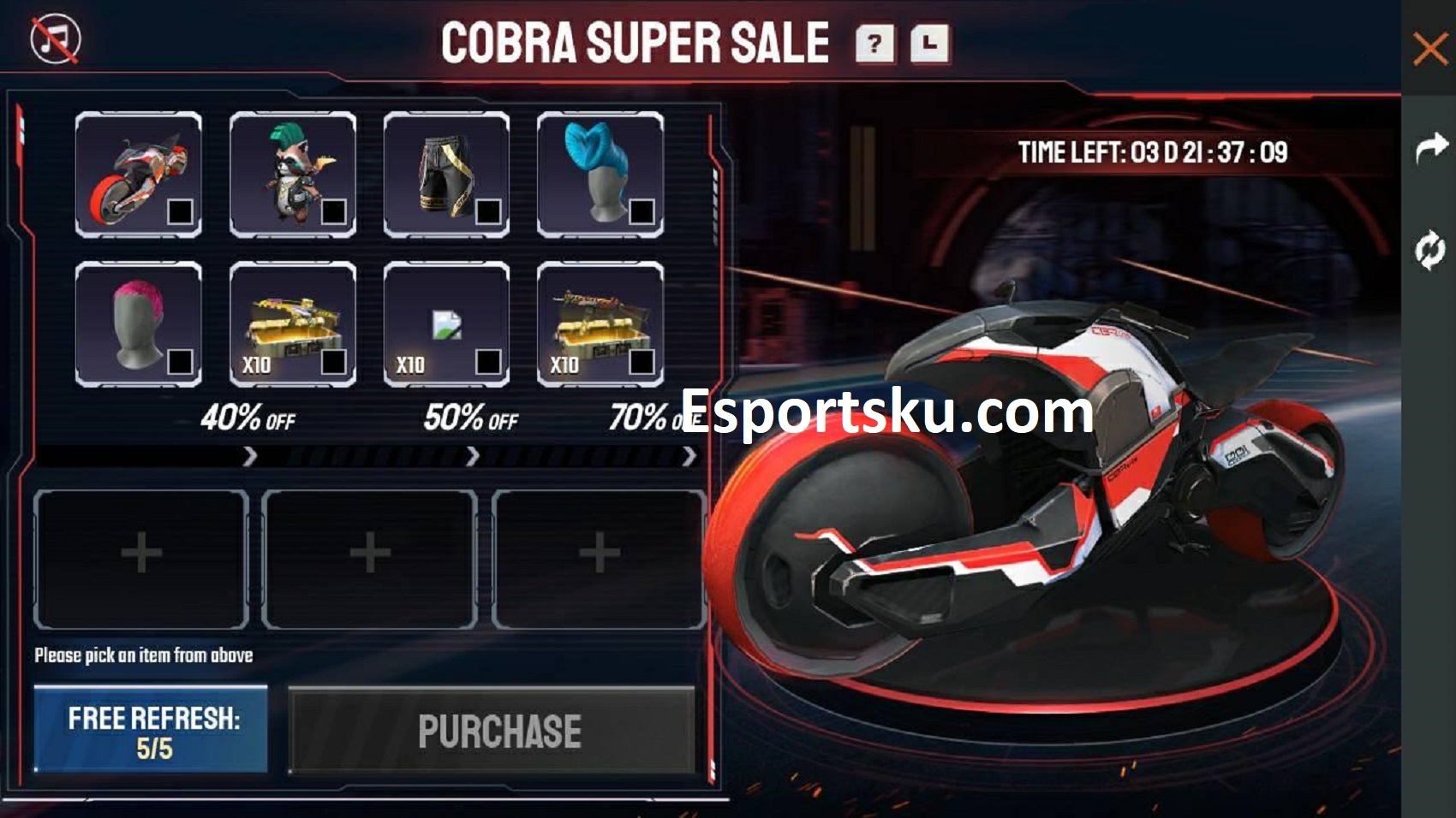 Bocoran Event Baru FF Cobra Super Sale Free Fire – Esportsku