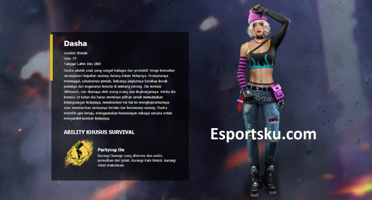 Hidden Balance FF Karakter Dasha Free Fire – Esportsku