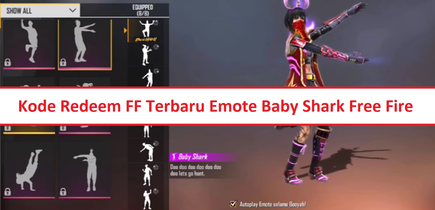 Kode Redeem FF 2021 Emote Baby Shark Free Fire Terbaru! – Esportsku