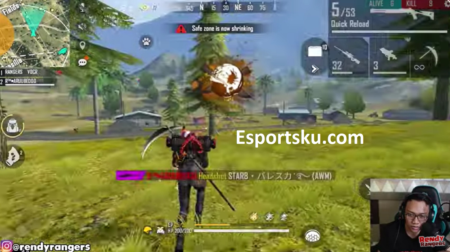 Kekuatan Bundle Full Leather Rendy Rangers Free Fire (FF) – Esportsku