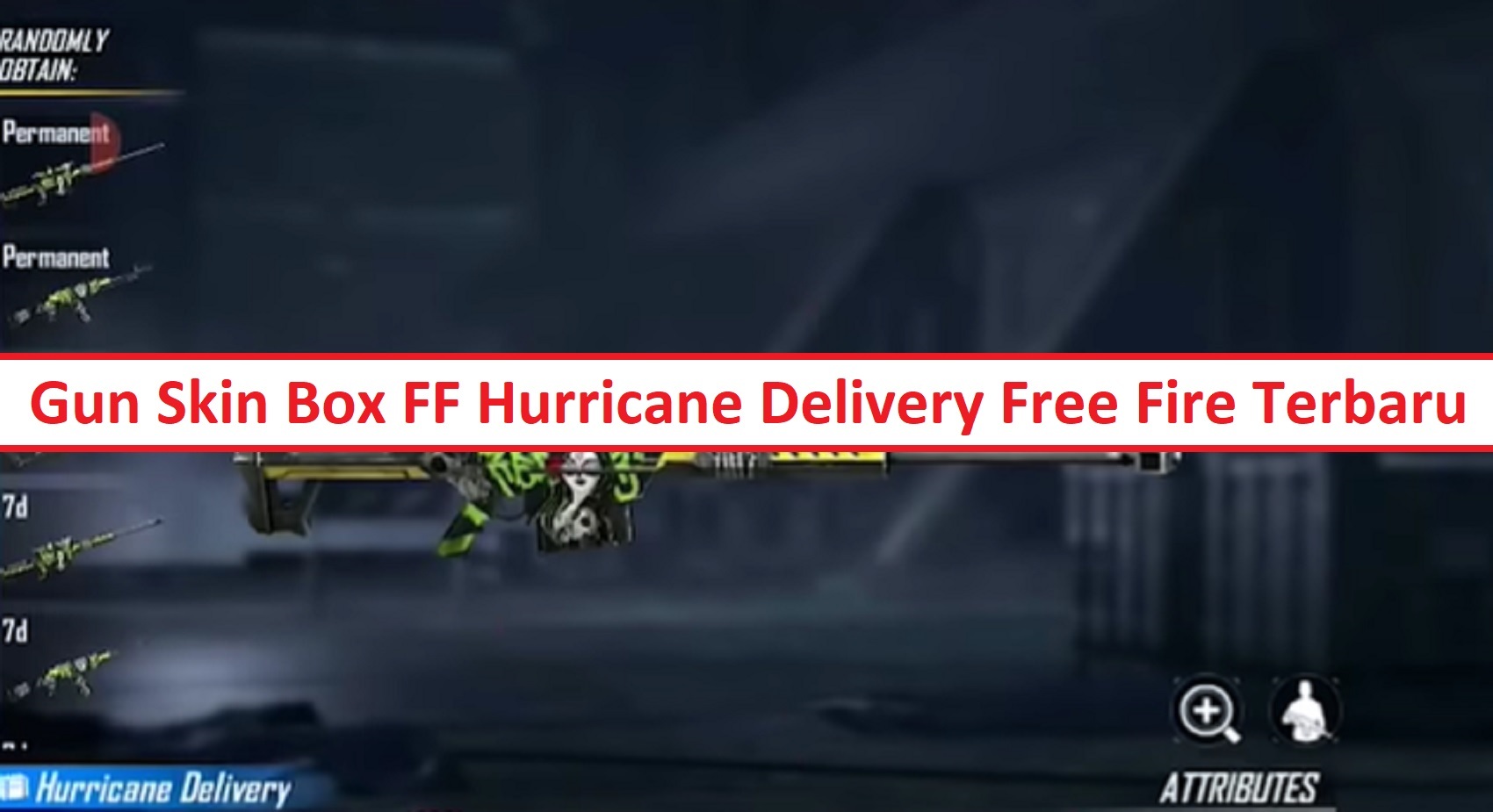 Gun Skin Box FF Hurricane Delivery Free Fire Terbaru – Esportsku