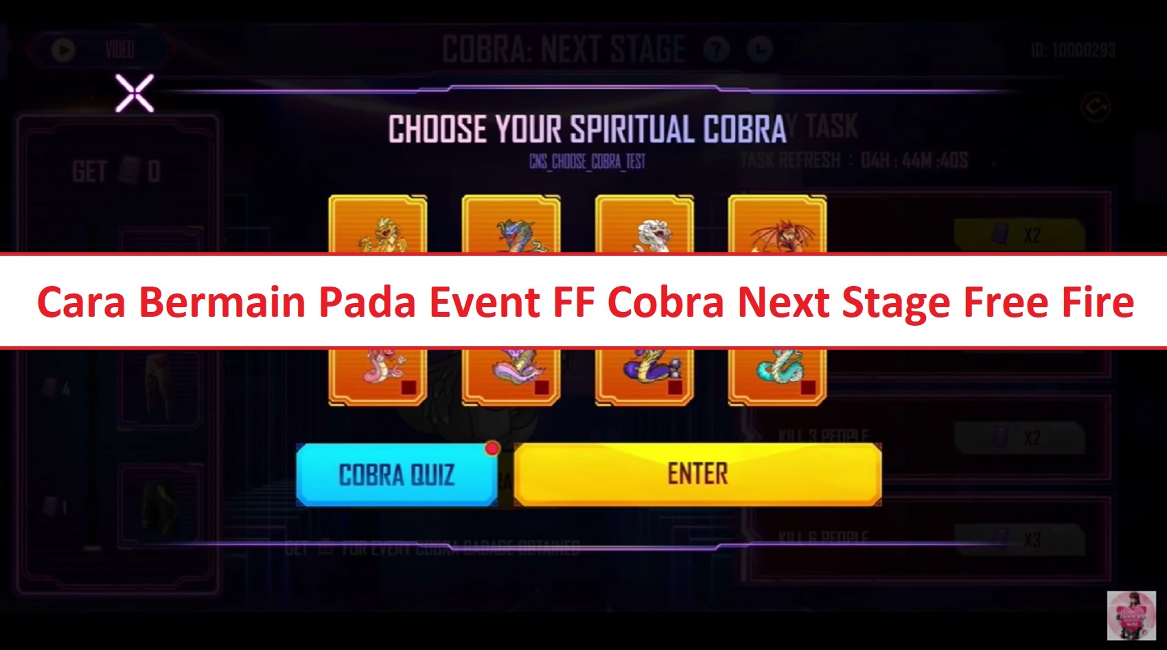 Cara Selesaikan Cobra Next Stage Free Fire (FF) – Esportsku