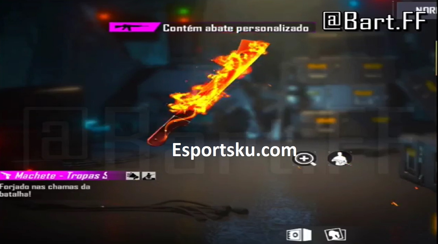 Bocoran Skin Machete Burning Lava Free Fire (FF) – Esportsku
