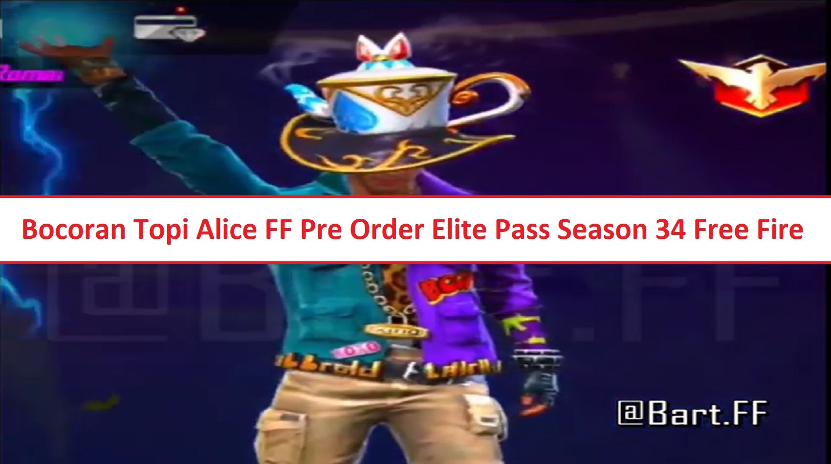 Bocoran Topi Alice FF Pre Order Elite Pass Season 34 Free Fire – Esportsku