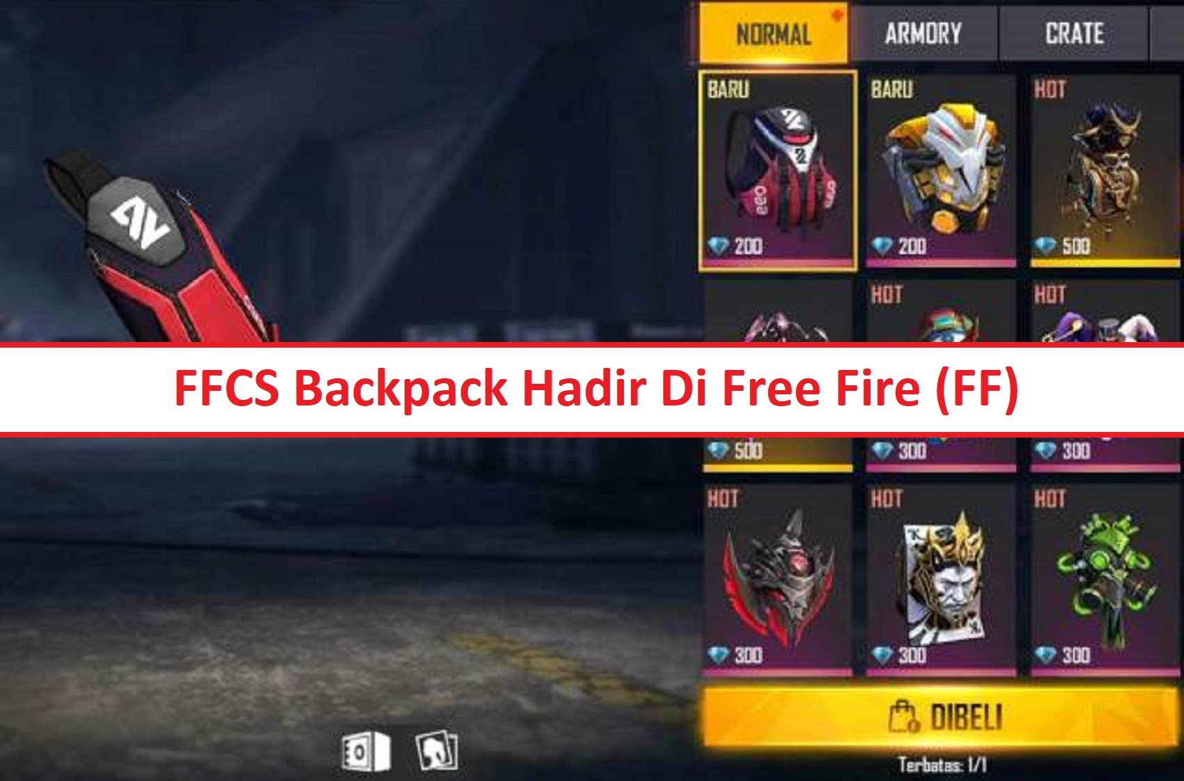 FFCS Backpack Free Fire (FF) Hadir, Ini Cara Mendapatkannya – Esportsku