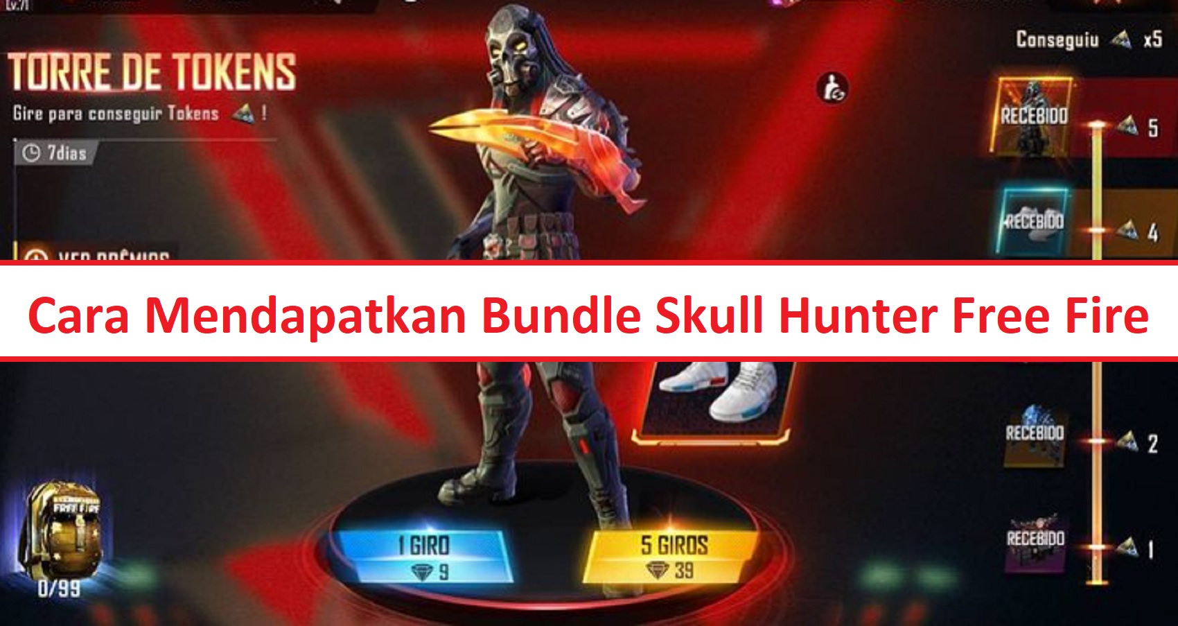 Cara Mendapatkan Bundle Skull Hunter Free Fire (FF) – Esportsku