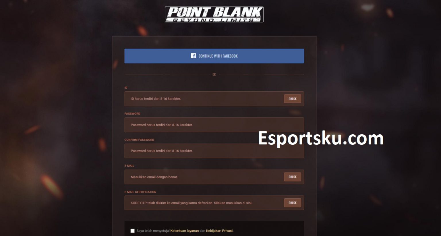 Cara Daftar Akun Point Blank (PB) Mudah – Esportsku