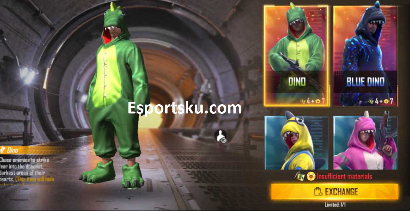 Bundle Incubator Dino Free Fire (FF) Hadir Kembali – Esportsku