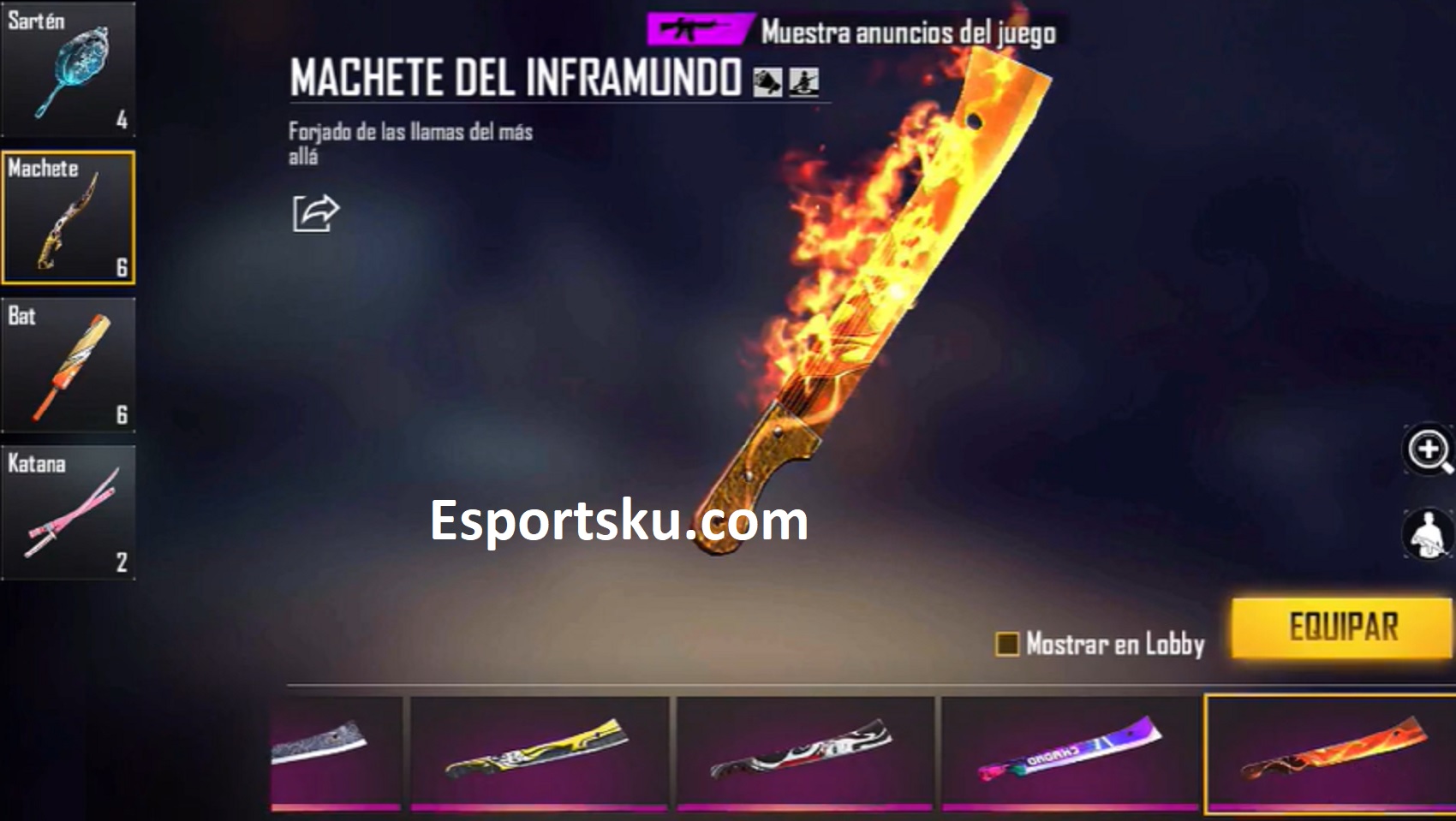 10 Skin Machete Terbaik Free Fire (FF) – Esportsku