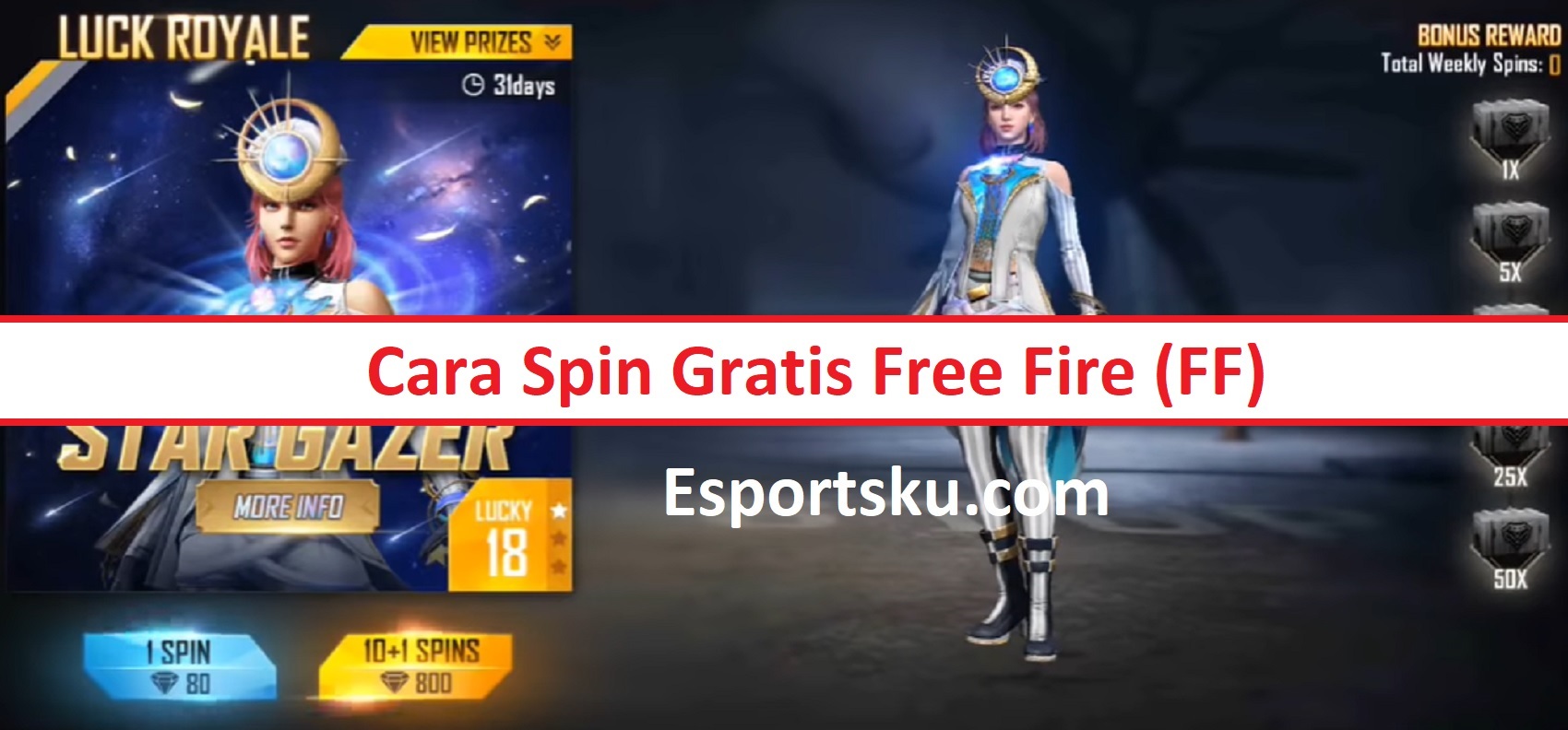 Cara Spin Gratis Free Fire (FF), Dapat Hadiah Banyak! – Esportsku