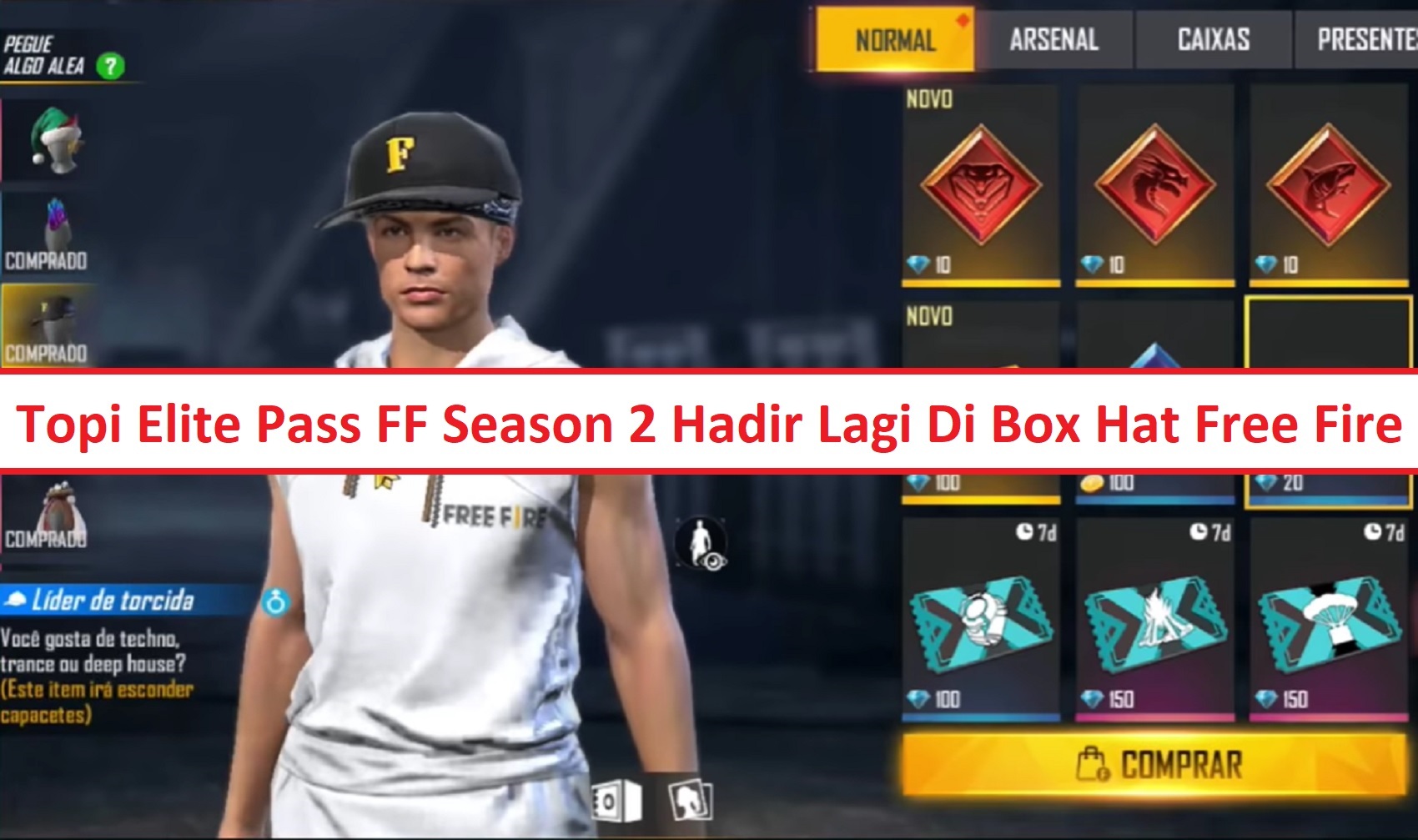 Topi Elite Pass FF Season 2 Hadir Lagi di Box Hat Free Fire – Esportsku