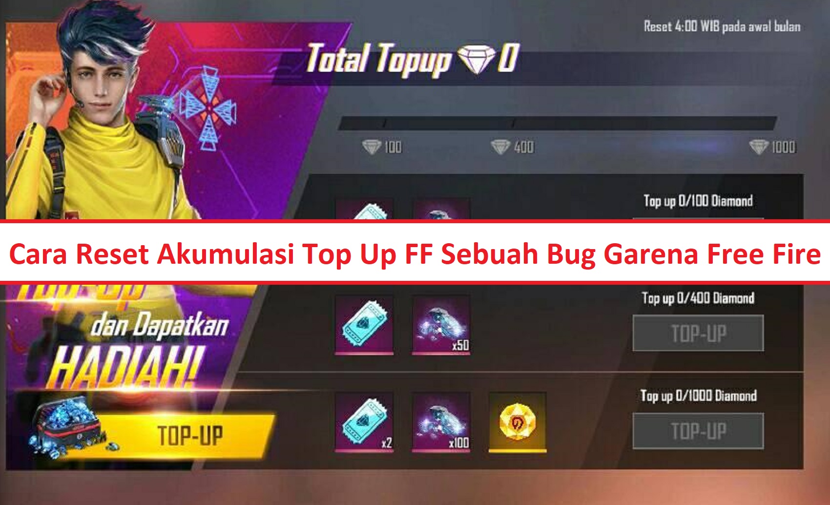 Cara Reset Akumulasi Top Up FF Sebuah Bug Garena Free Fire – Esportsku
