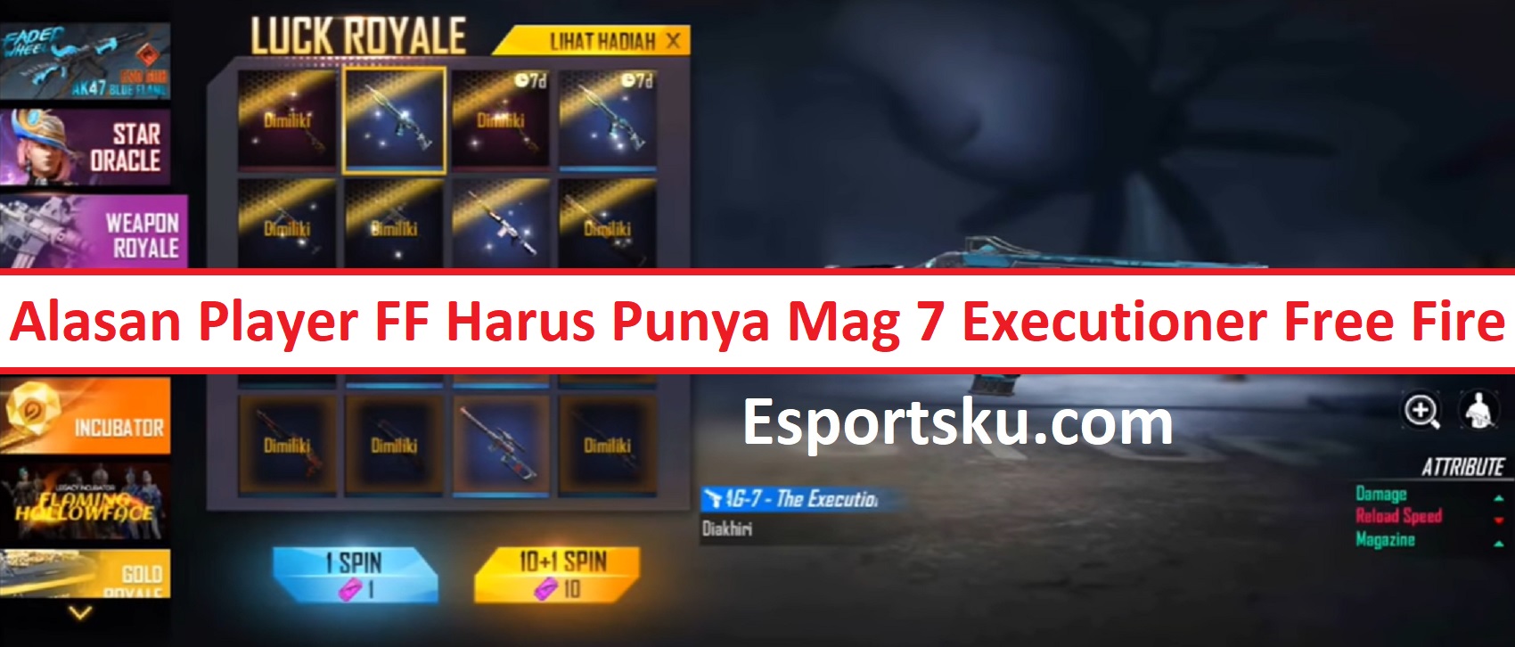 Alasan Player FF Harus Punya Mag 7 Executioner Free Fire – Esportsku