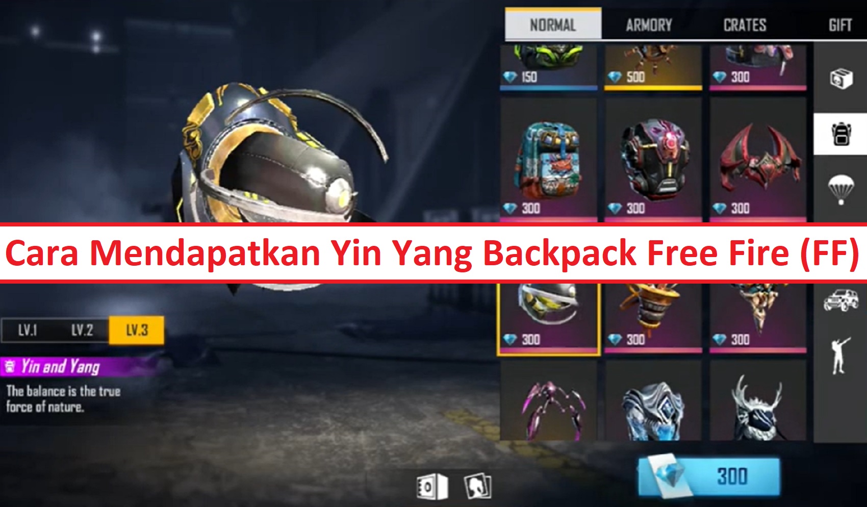 Cara Mendapatkan Yin Yang Backpack Free Fire (FF) – Esportsku