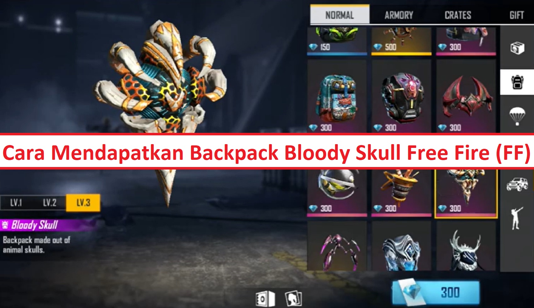 Cara Mendapatkan Backpack Bloody Skull Free Fire (FF) – Esportsku