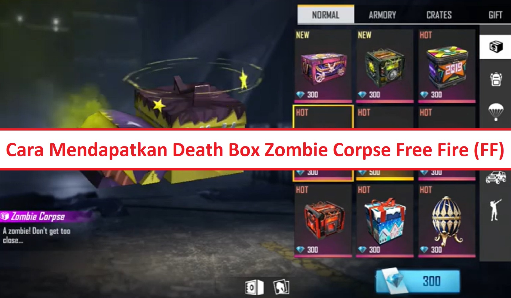 Cara Mendapatkan Death Box Zombie Corpse Free Fire (FF) – Esportsku