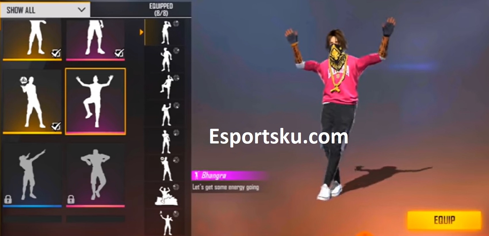 Cara Memasang Emote Free Fire (FF) Dengan Mudah – Esportsku