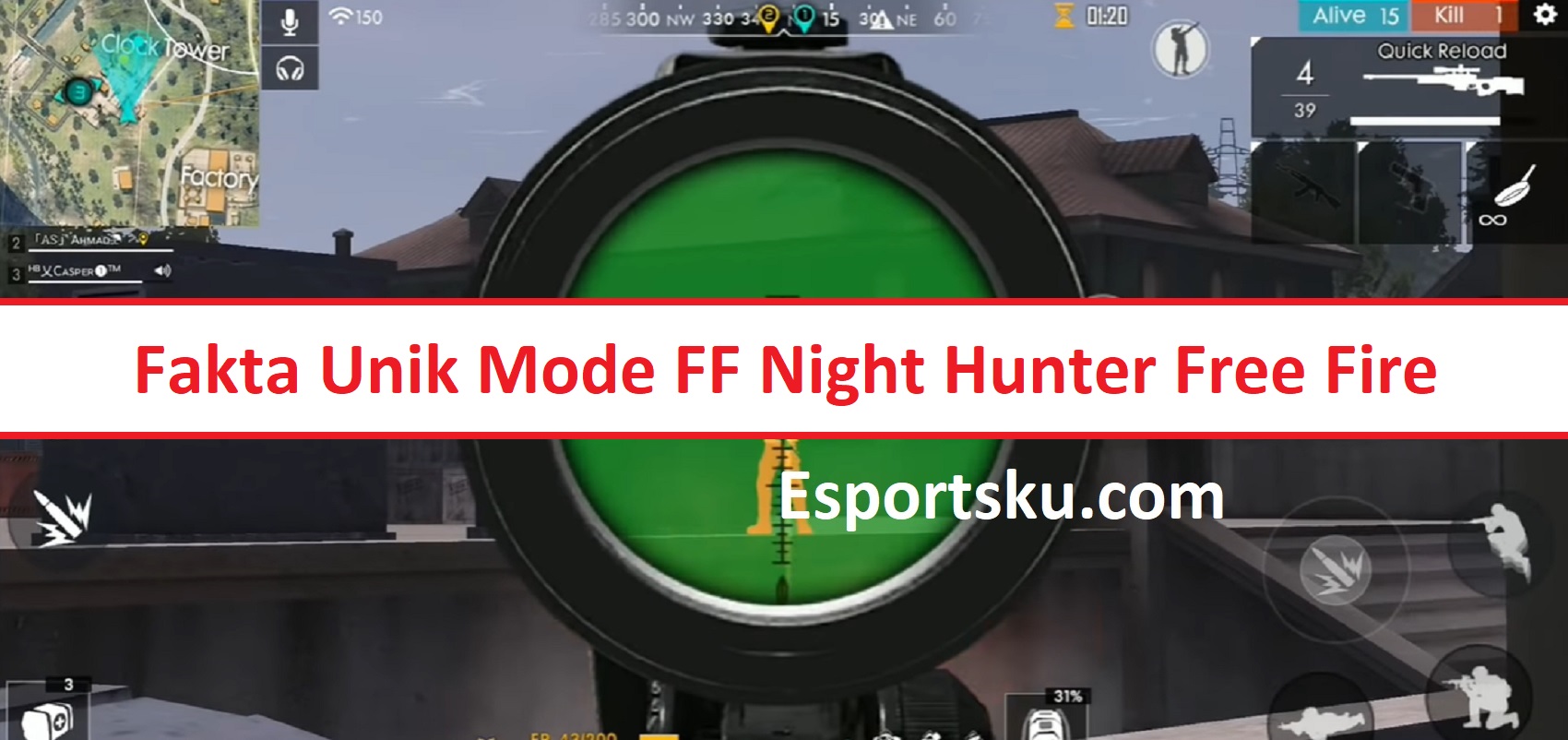Fakta Unik Mode FF Night Hunter Free Fire – Esportsku