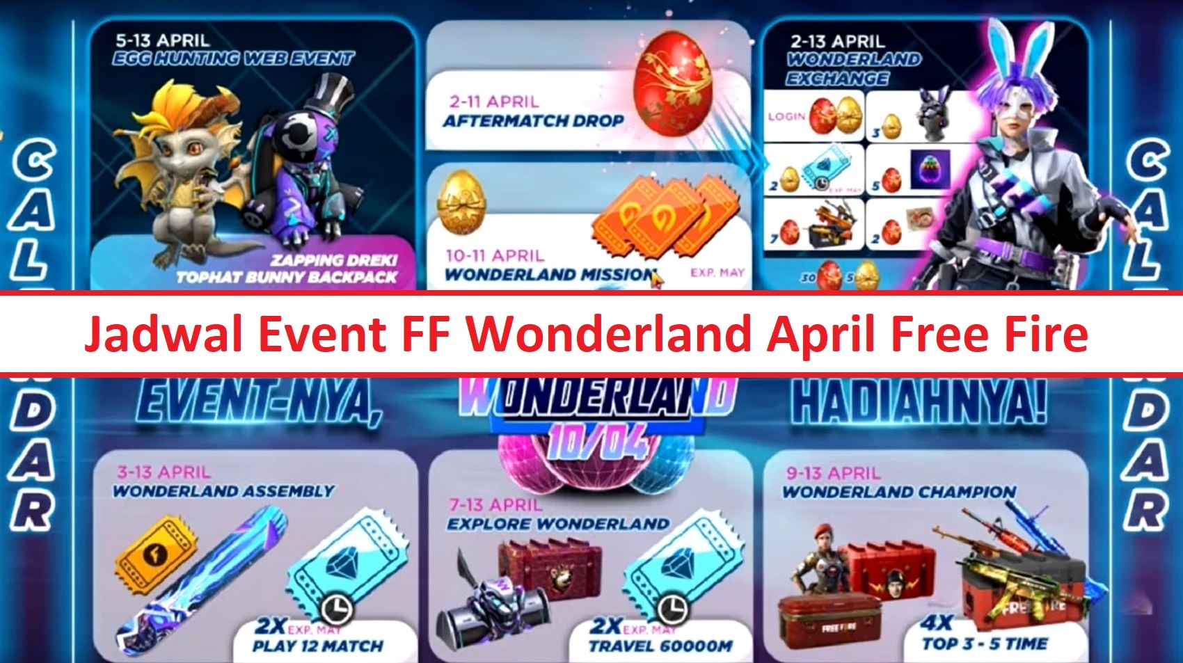 Jadwal Event FF Wonderland April Free Fire – Esportsku