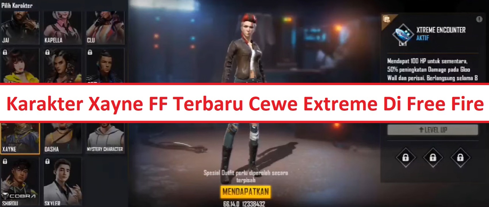 Karakter Xayne FF Terbaru, Si Cewe Extreme di Free Fire – Esportsku