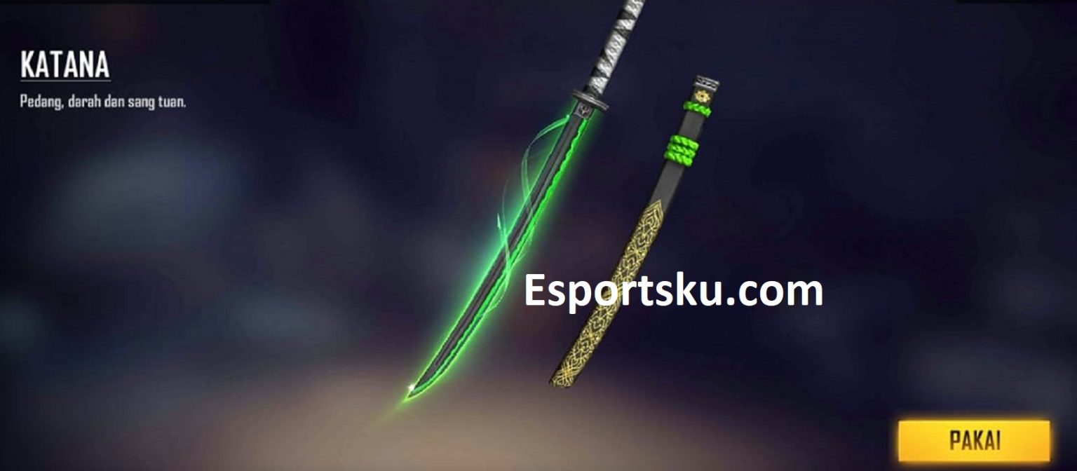 Skin Katana Green Power Free Fire (FF), Ini Penampakannya! – Esportsku