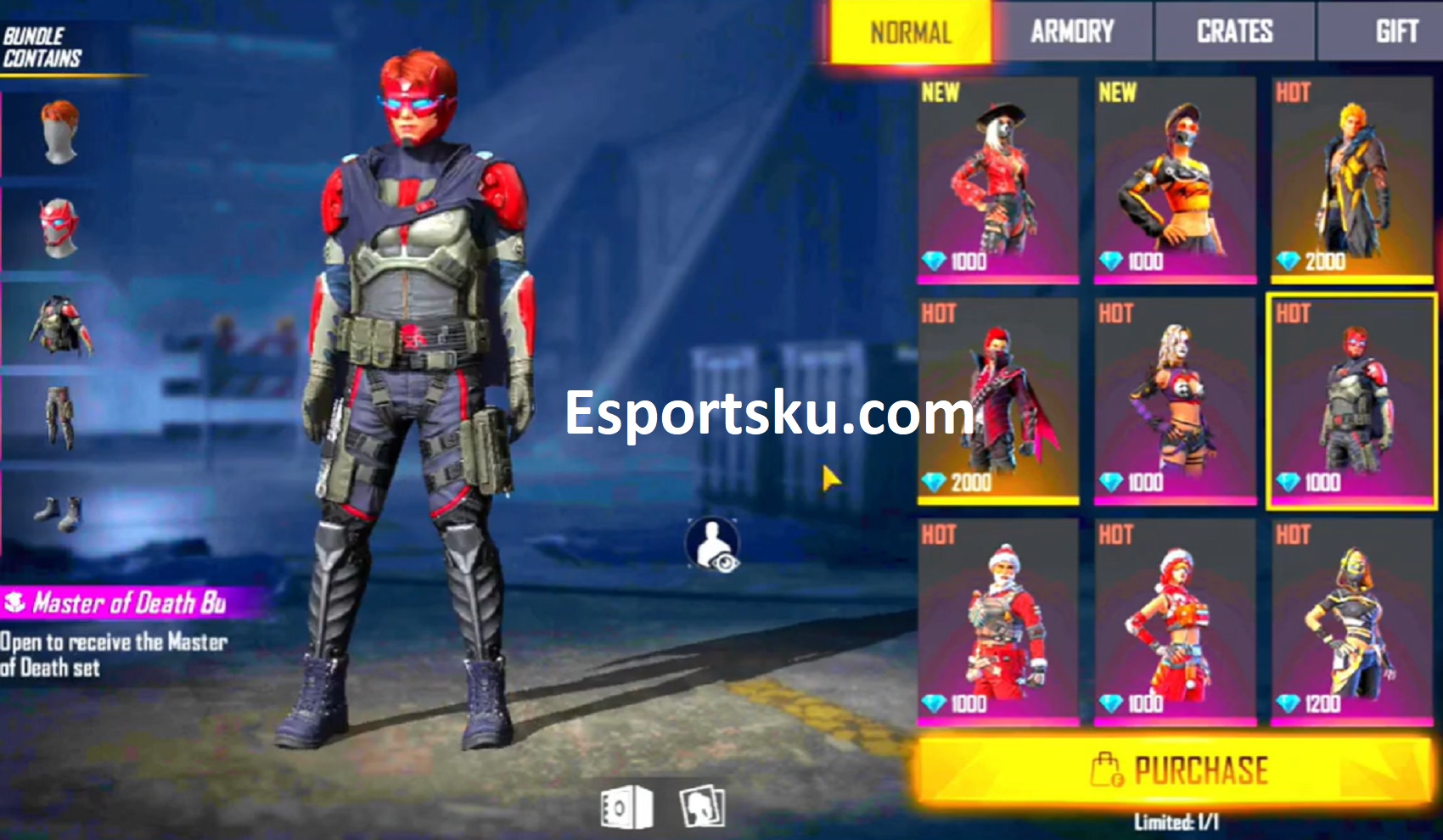 How to Get the Master Of Death Bundle Free Fire (FF) - Esports