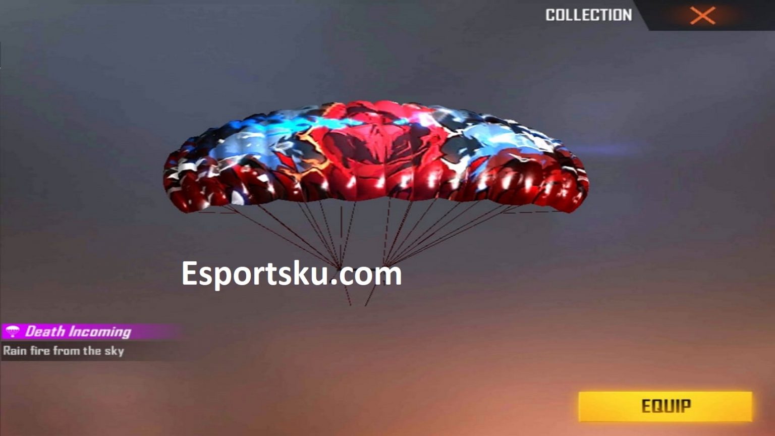 Cara Mendapatkan Skin Parasut Death Incoming Free Fire (FF) – Esportsku
