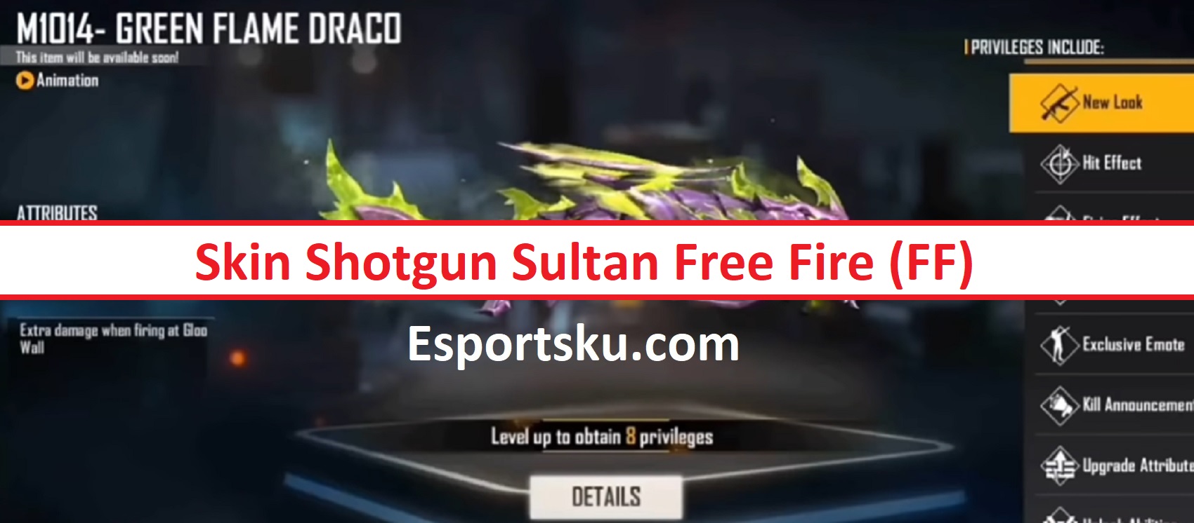 5 Skin Shotgun Sultan Free Fire (FF) – Esportsku