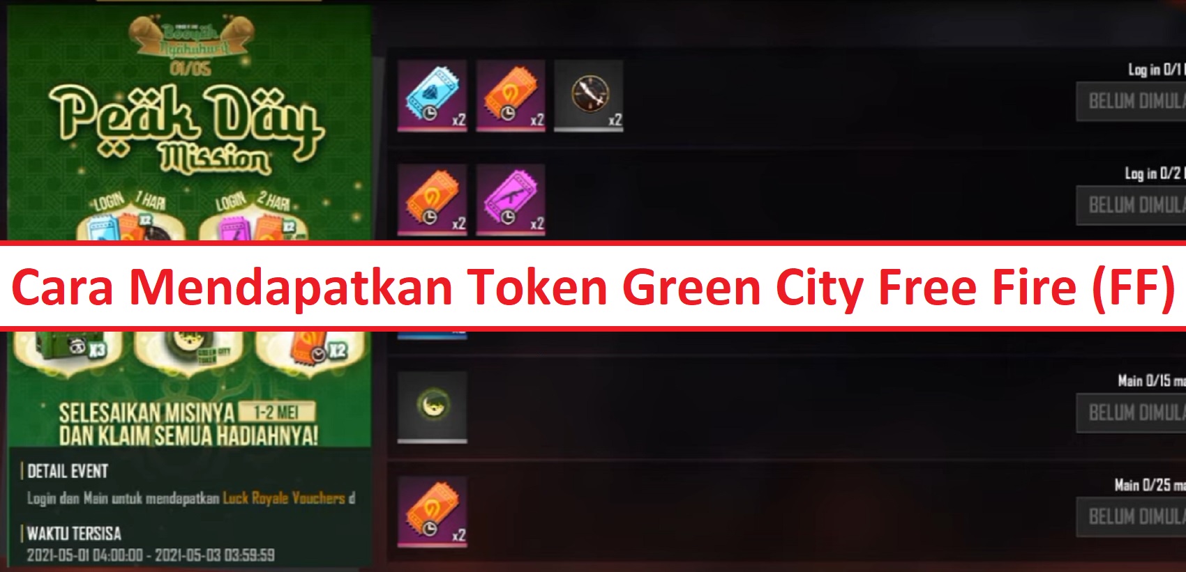 Cara Mendapatkan Token Green City Free Fire (FF) – Esportsku