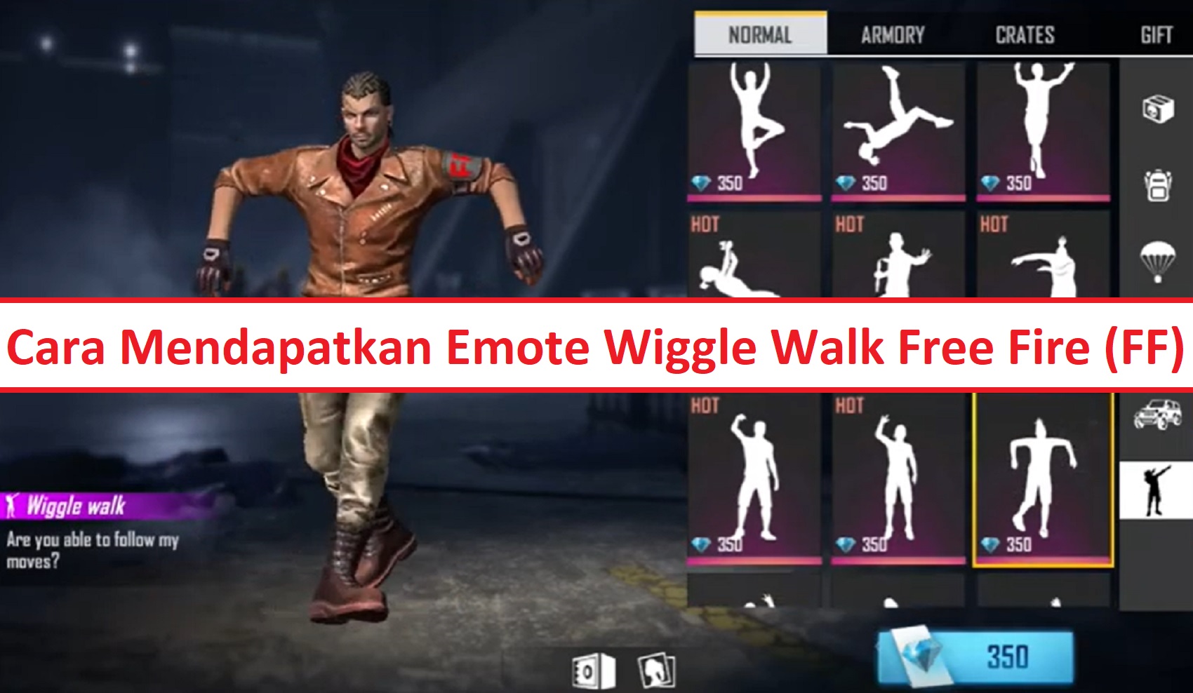 Cara Mendapatkan Emote Wiggle Walk Free Fire (FF) – Esportsku
