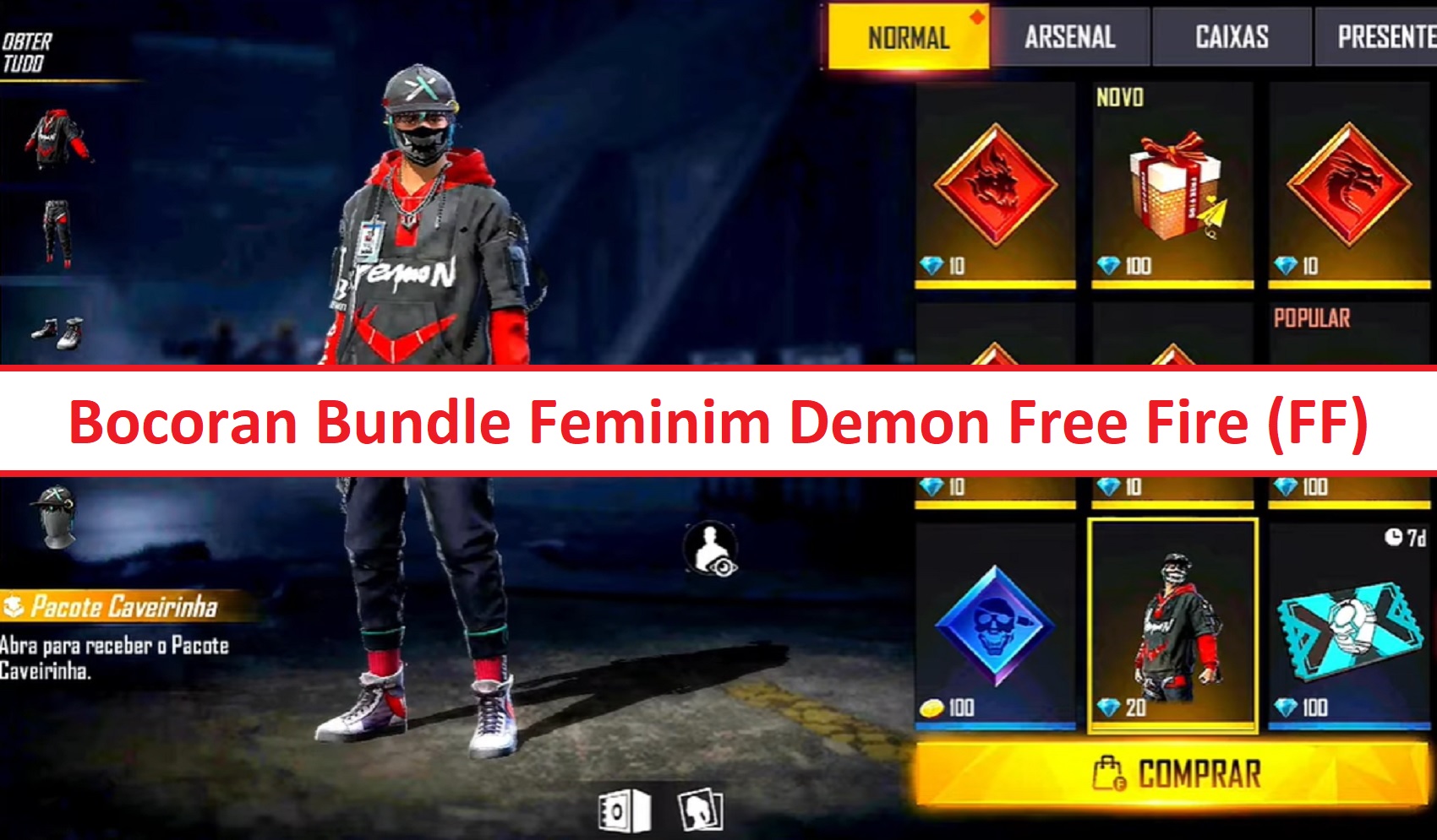 Bundle Feminim Demon Free Fire (FF), Ini Dia Tampilannya! – Esportsku