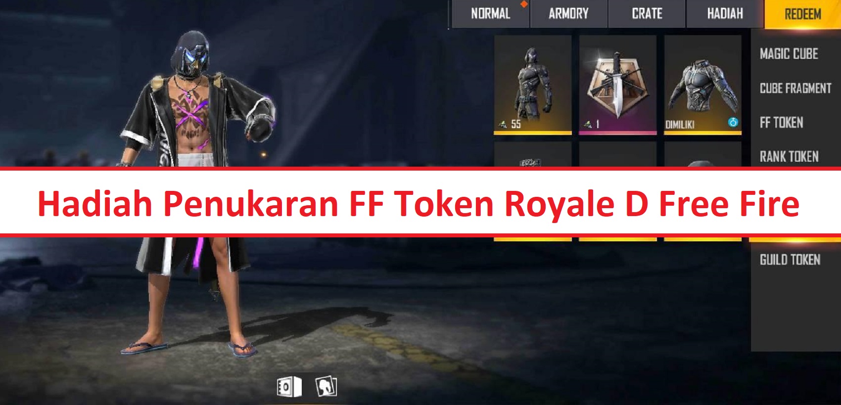 Hadiah Penukaran FF Token Royale D Free Fire – Esportsku