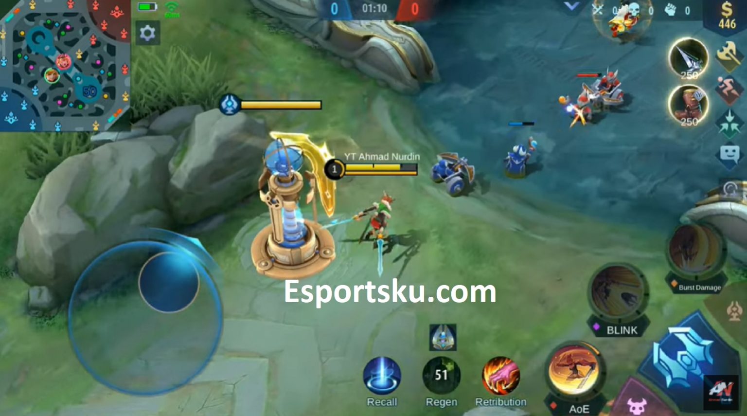Harga Skin Sacred Statue Tesla Tower Mobile Legends (ML) – Esportsku