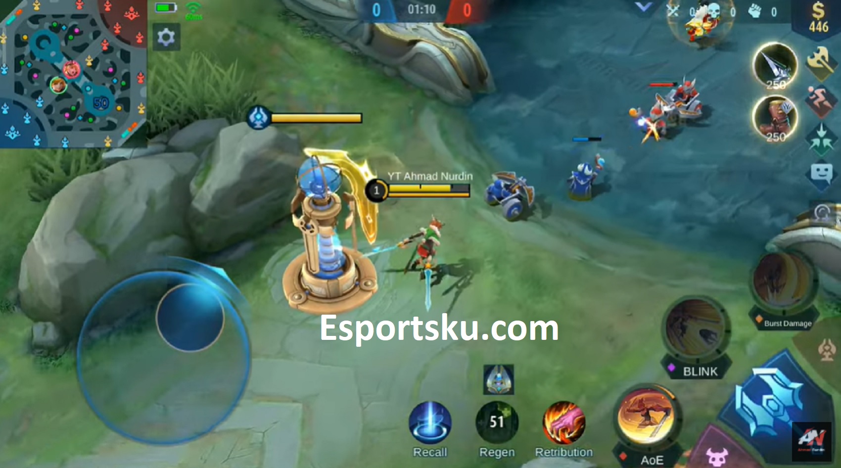 Harga Skin Sacred Statue Tesla Tower Mobile Legends (ML) – Esportsku