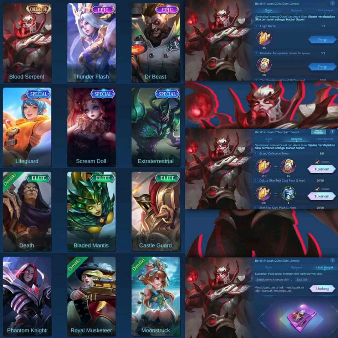 Hadiah Grand Collector Mei 2021 Mobile Legends (ML) – Esportsku