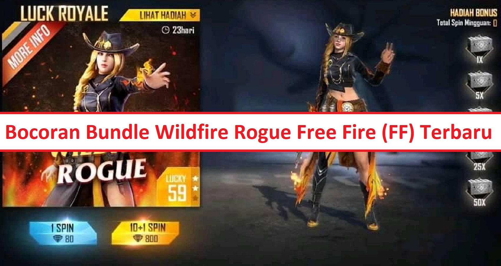 Bundle Wildfire Rogue Free Fire (FF) Terbaru – Esportsku