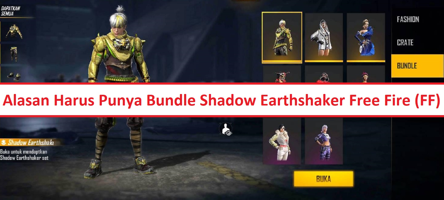 5 Alasan Harus Punya Bundle Shadow Earthshaker Free Fire (FF) – Esportsku