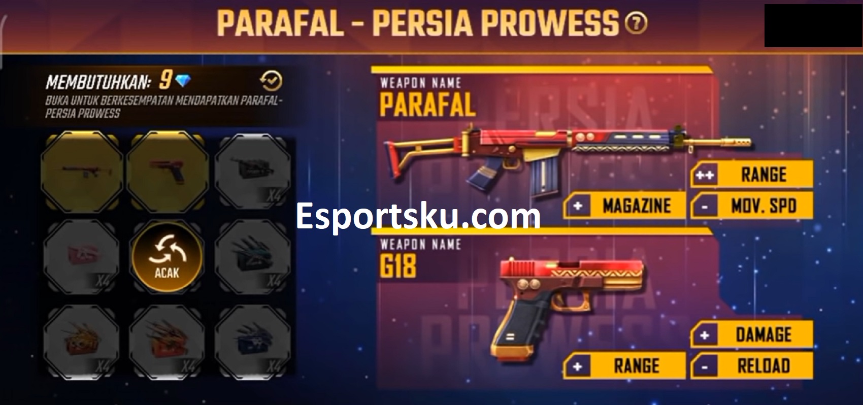 Alasan Parafal Persia FF Harus Dimiliki Player Free Fire – Esportsku