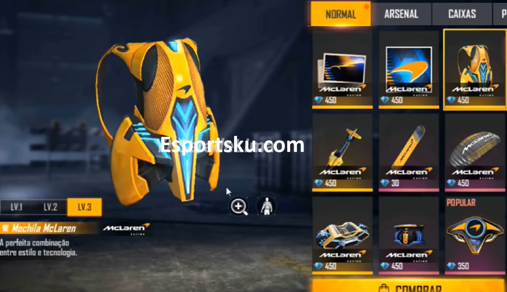 20 Skin Backpack FF Terbaik dan Terkeren di Free Fire – Esportsku