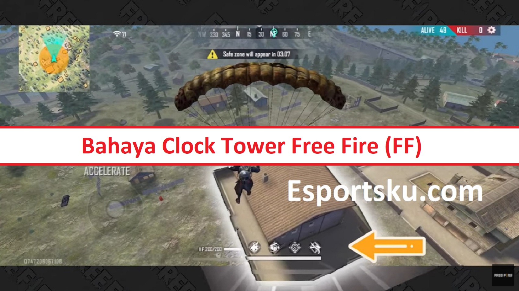 5 Bahaya Clock Tower Free Fire (FF), Mengintai Player! – Esportsku