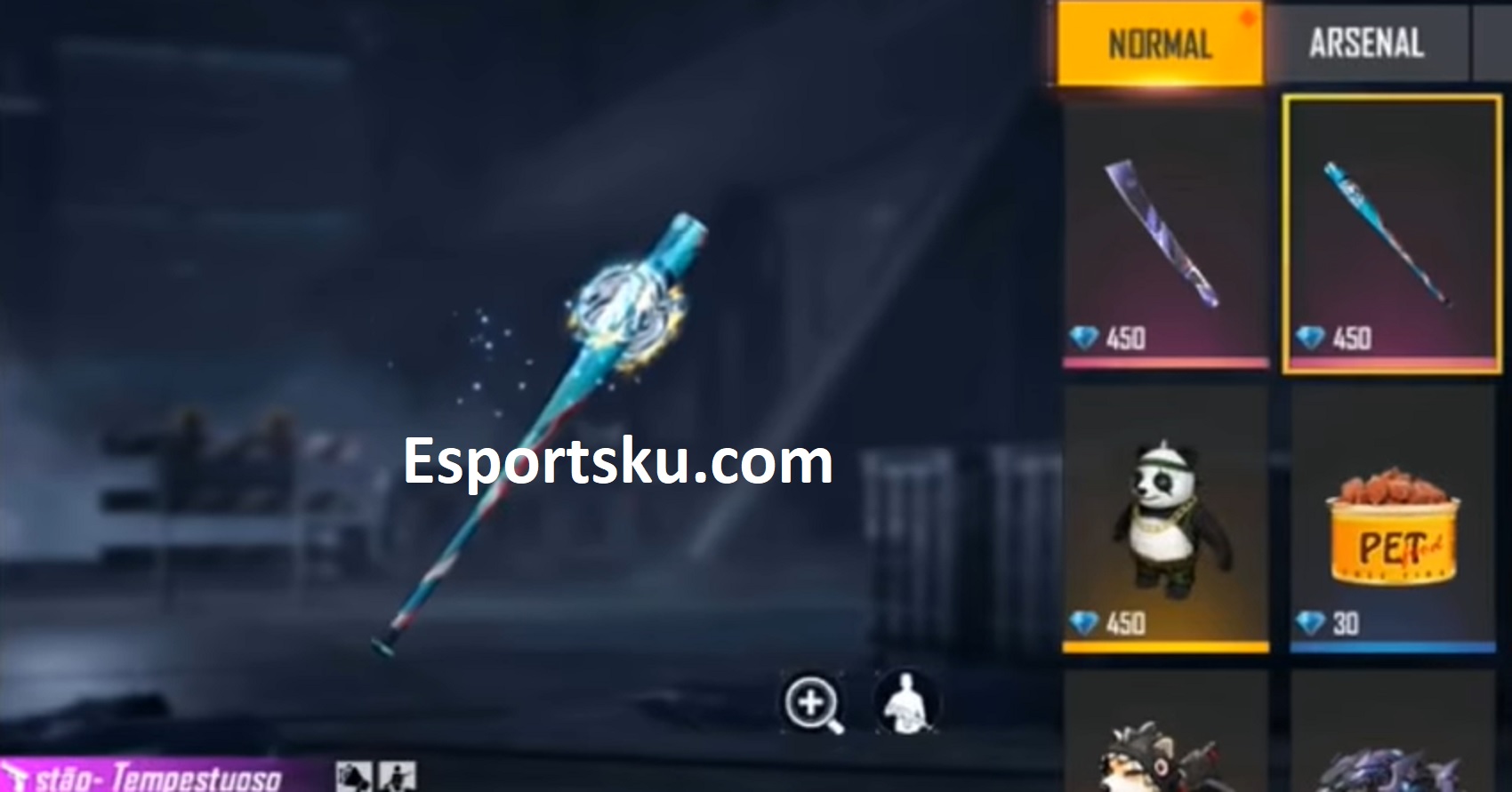 Skin Bat Frost Sabertooth Free Fire (FF) – Esportsku